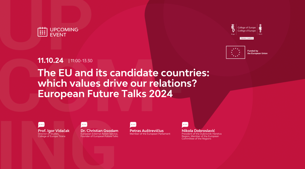 The EU and its candidate countries: which values drive our relations ...
